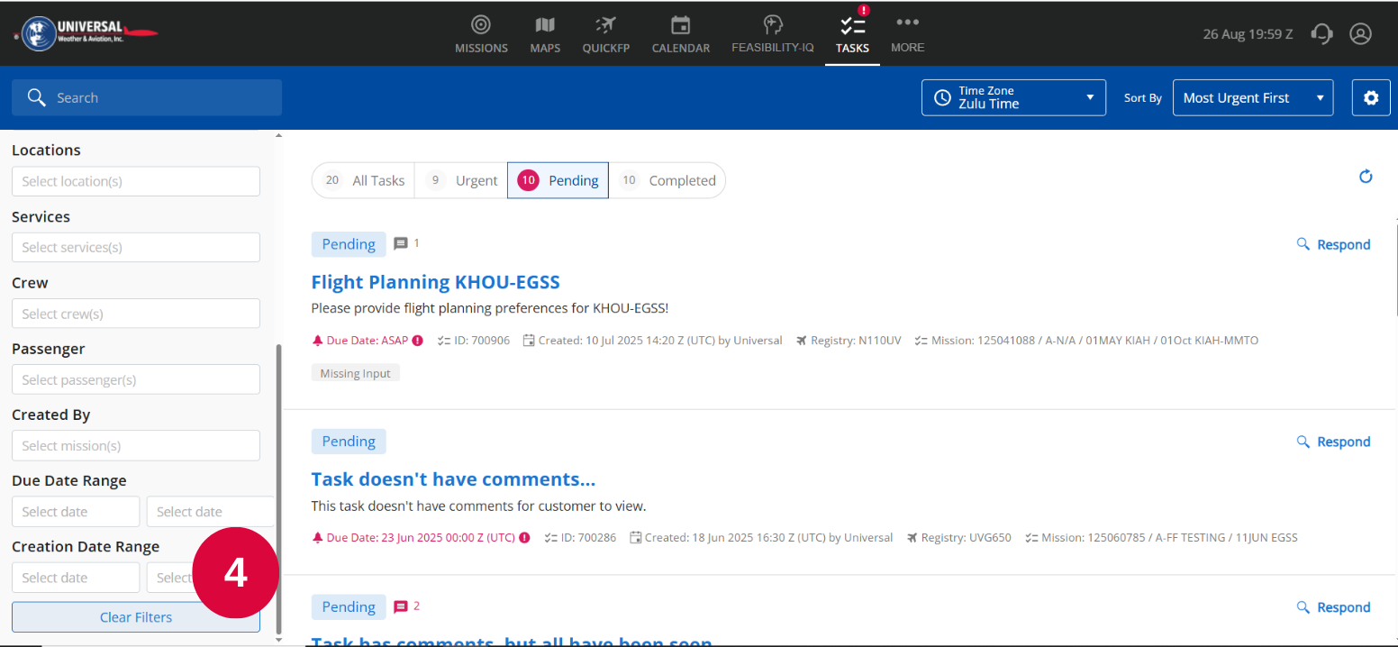 Using Filters in uvGO Tasks – Knowledge Base